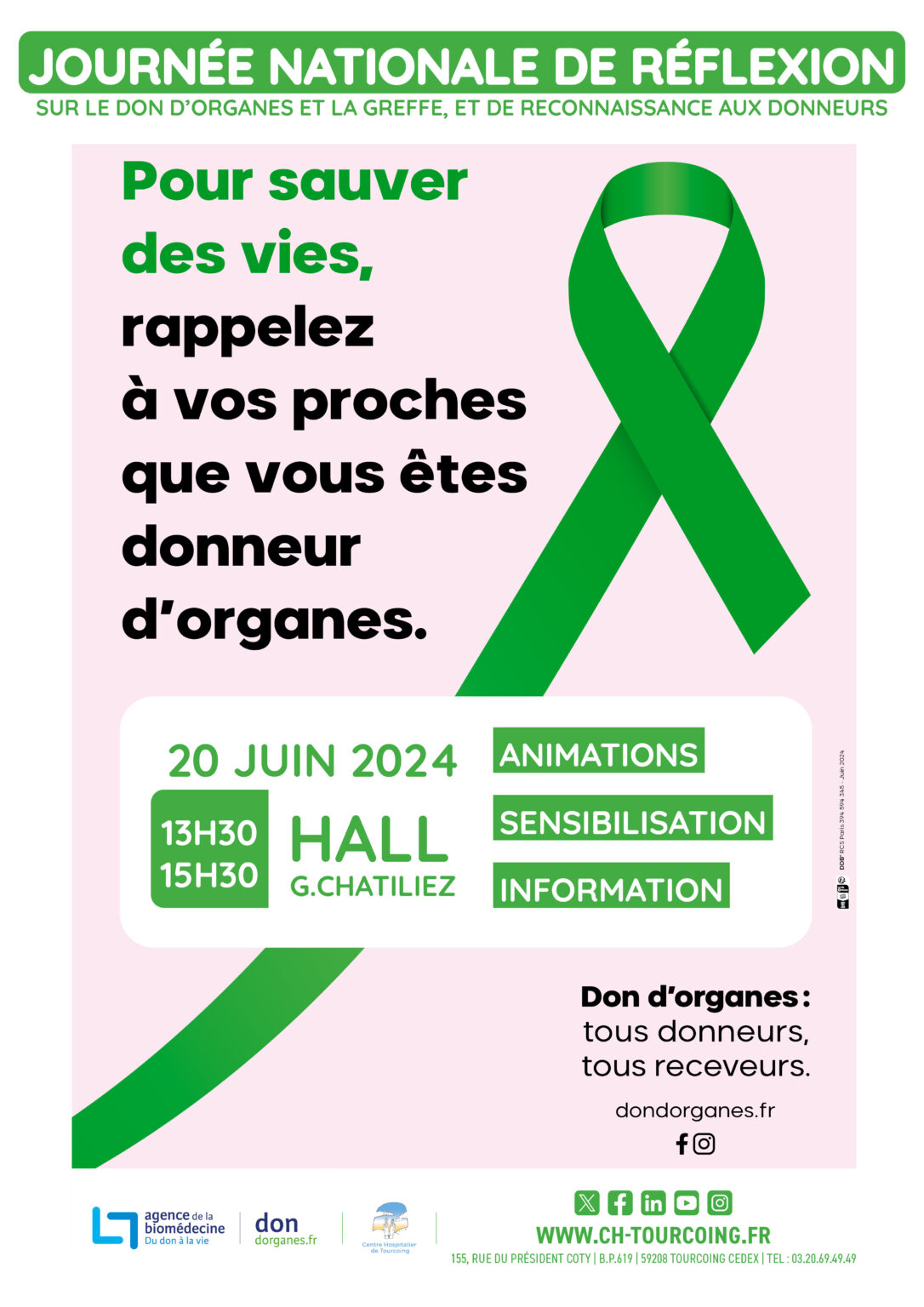 Journée nationale de réflexion sur le don d’organes 2024 « Centre ...